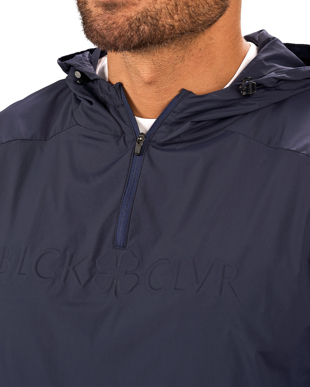 Men's Navy Athletic Performance Hoodie | Black Clover Apparel