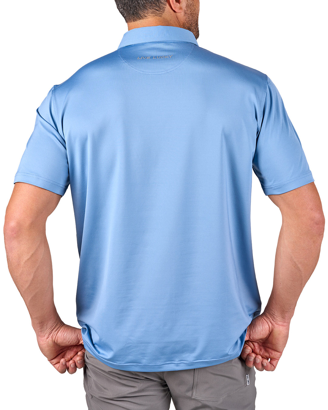 Men's Blue Soft Performance Polo for Golf or Business | Black Clover ...