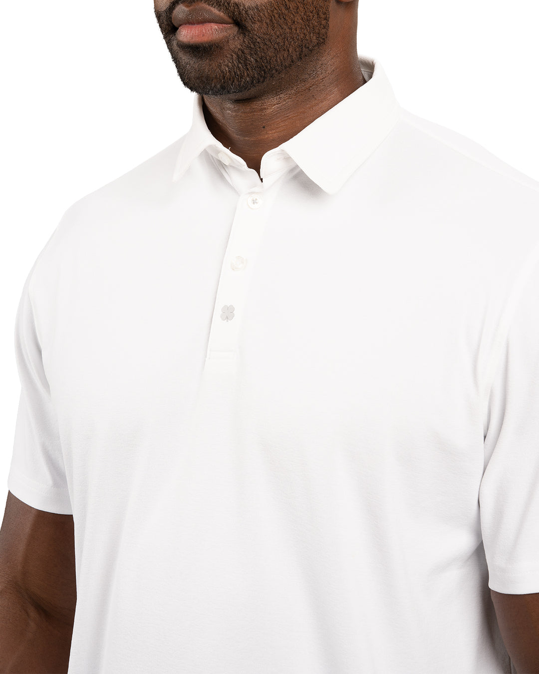 Solid White Soft Polo for Golf or Business | Black Clover Apparel