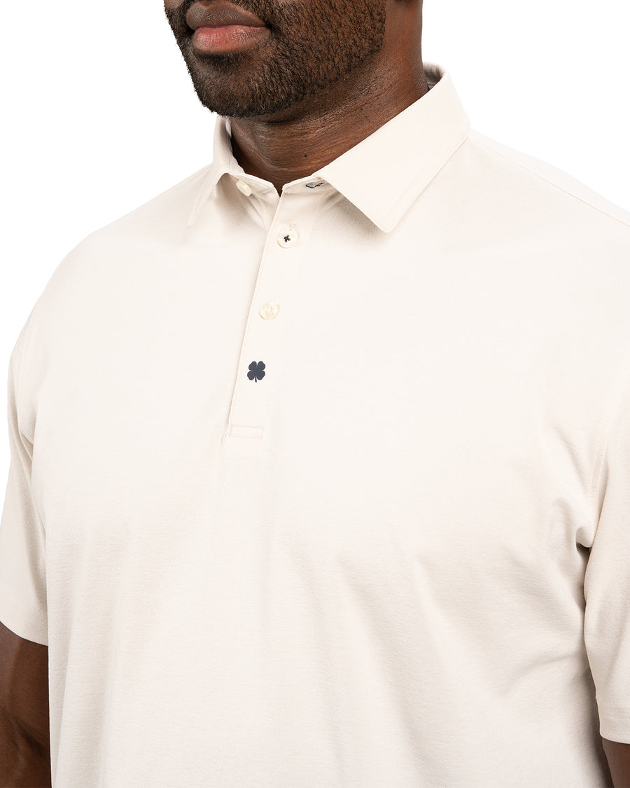 Solid Cream Soft Polo for Golf or Business | Black Clover Apparel
