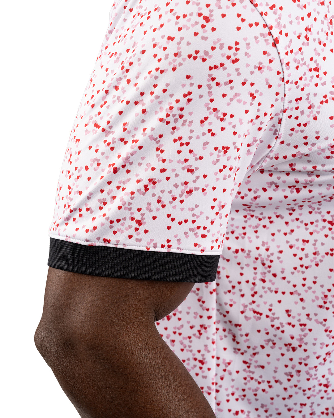 Red and White Men's Valentine Polo | Black Clover Apparel