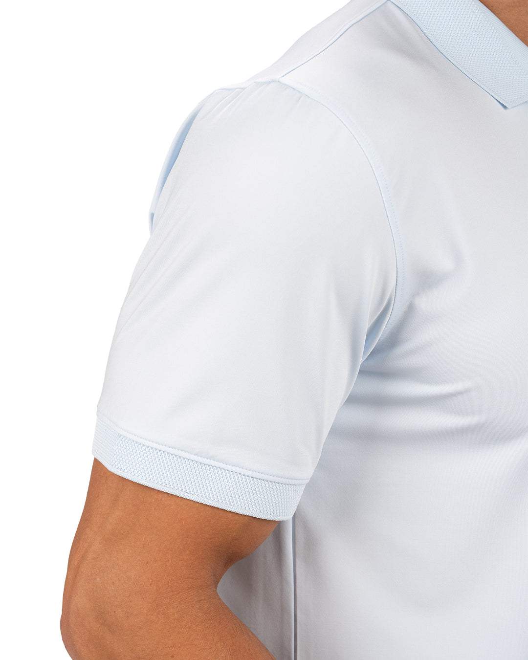 Light Blue Golf or Business Polo with Black Clover Embellishment ...