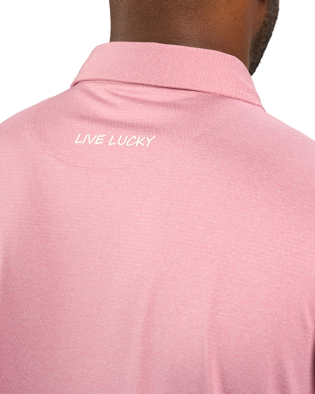 Men's Versatile Pink Solid UV Resistant Polo | Black Clover Apparel