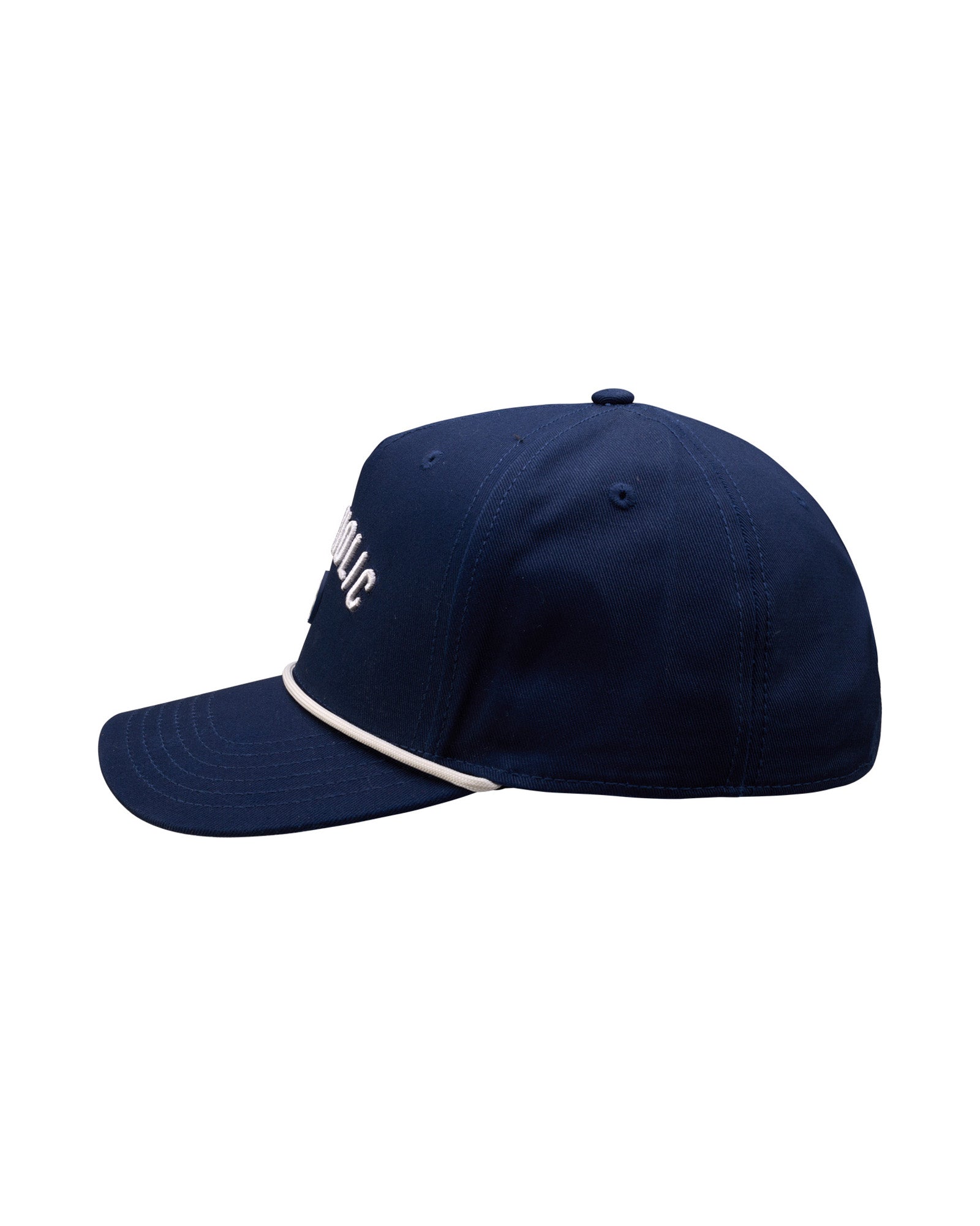 Vintage Blue Golf Snapback Hat with White Clover | Black Clover