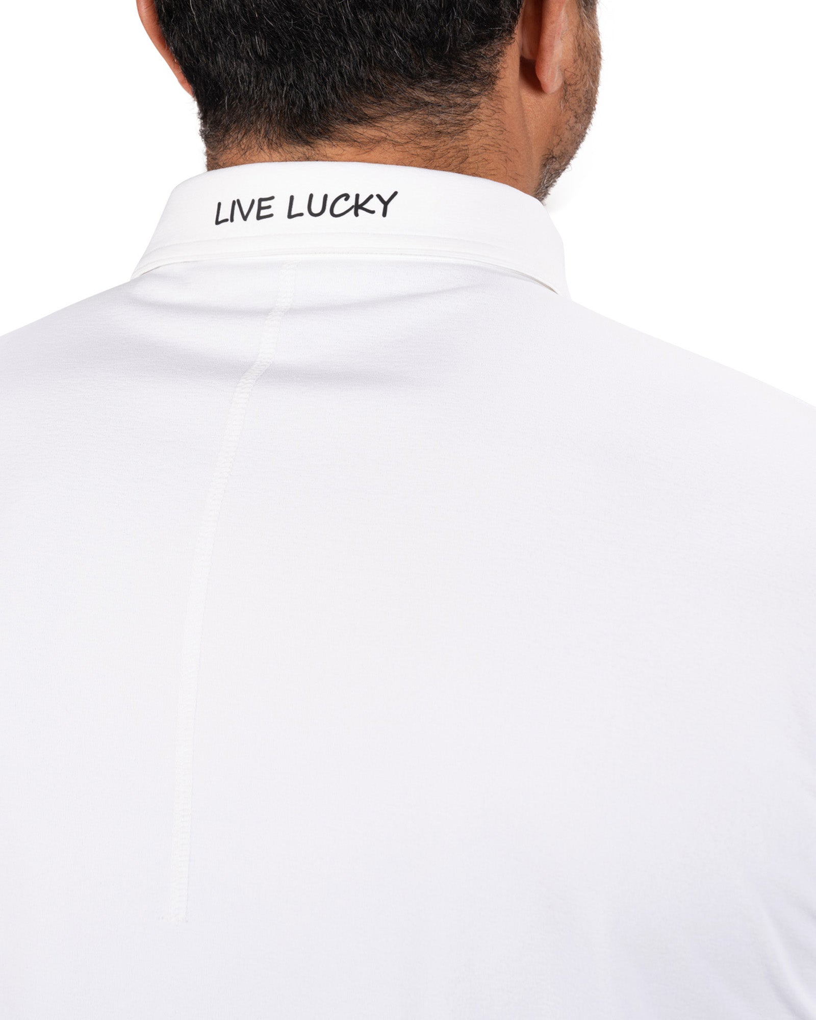 Men's Comfortable White Performance Polo for Golf or Business – Black ...