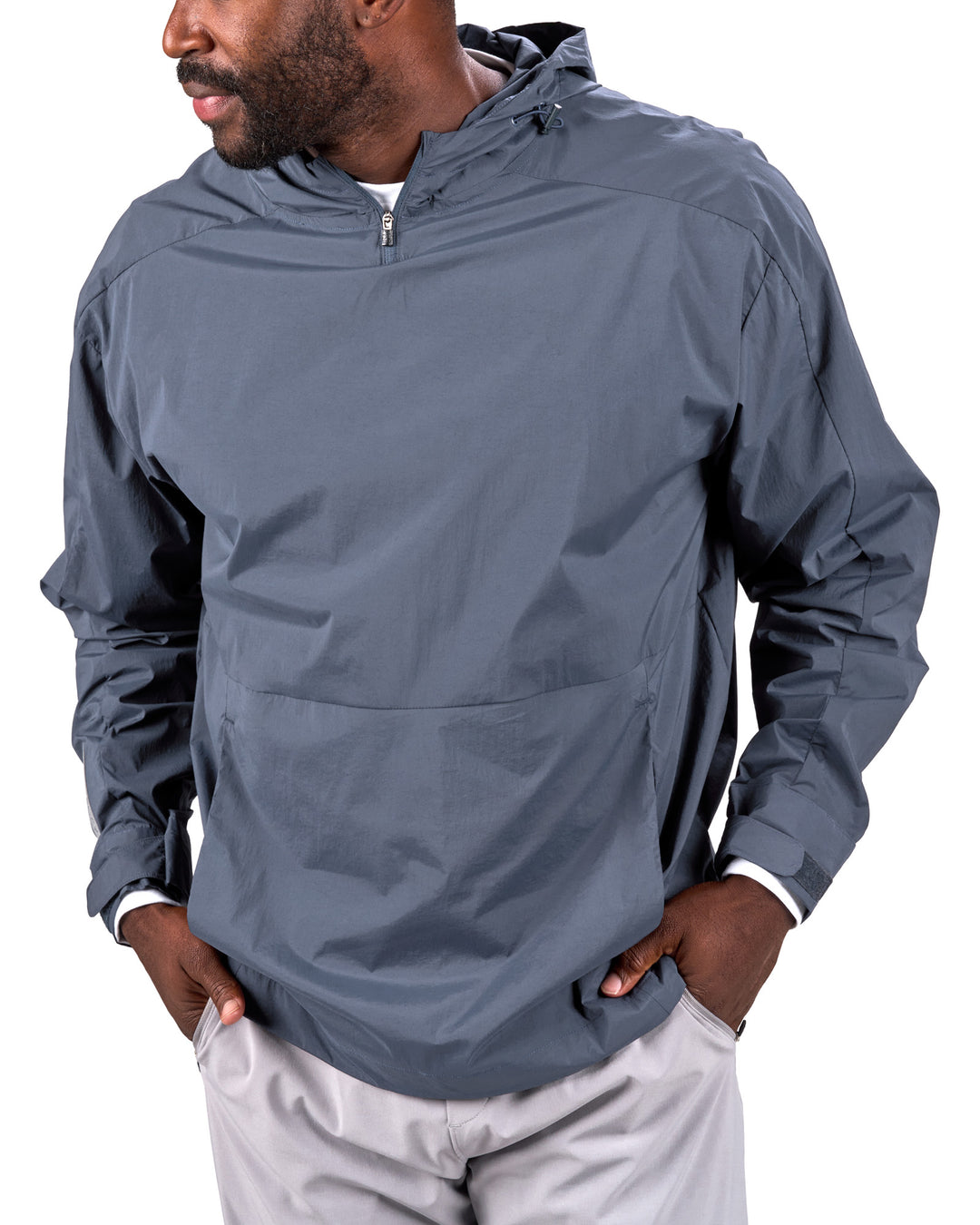 Stylish Men's Windbreaker Rain Jacket in Dark Grey – Black Clover