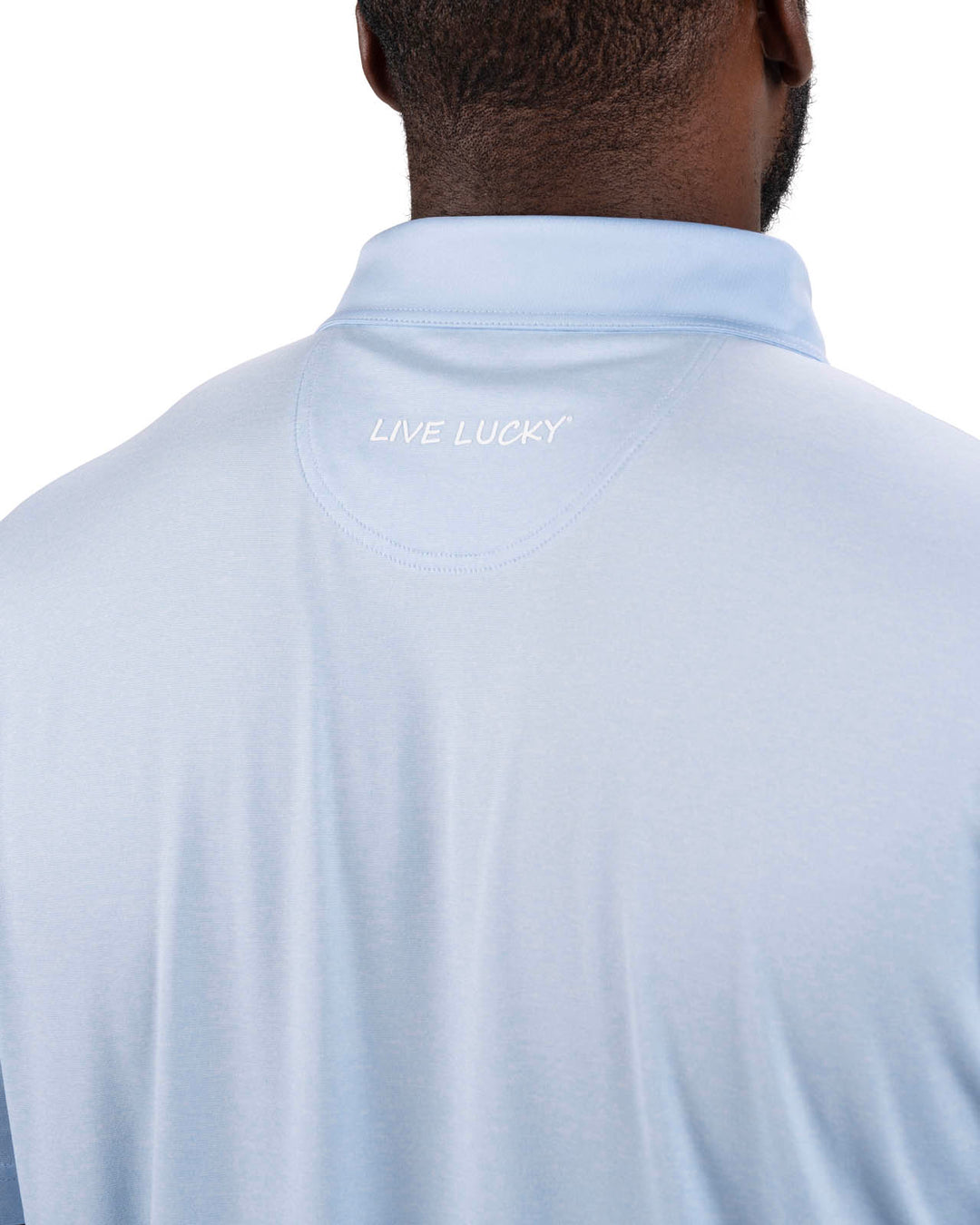 Classic Men's Light Blue Golf Polo with Cooling & Breathability – Black ...